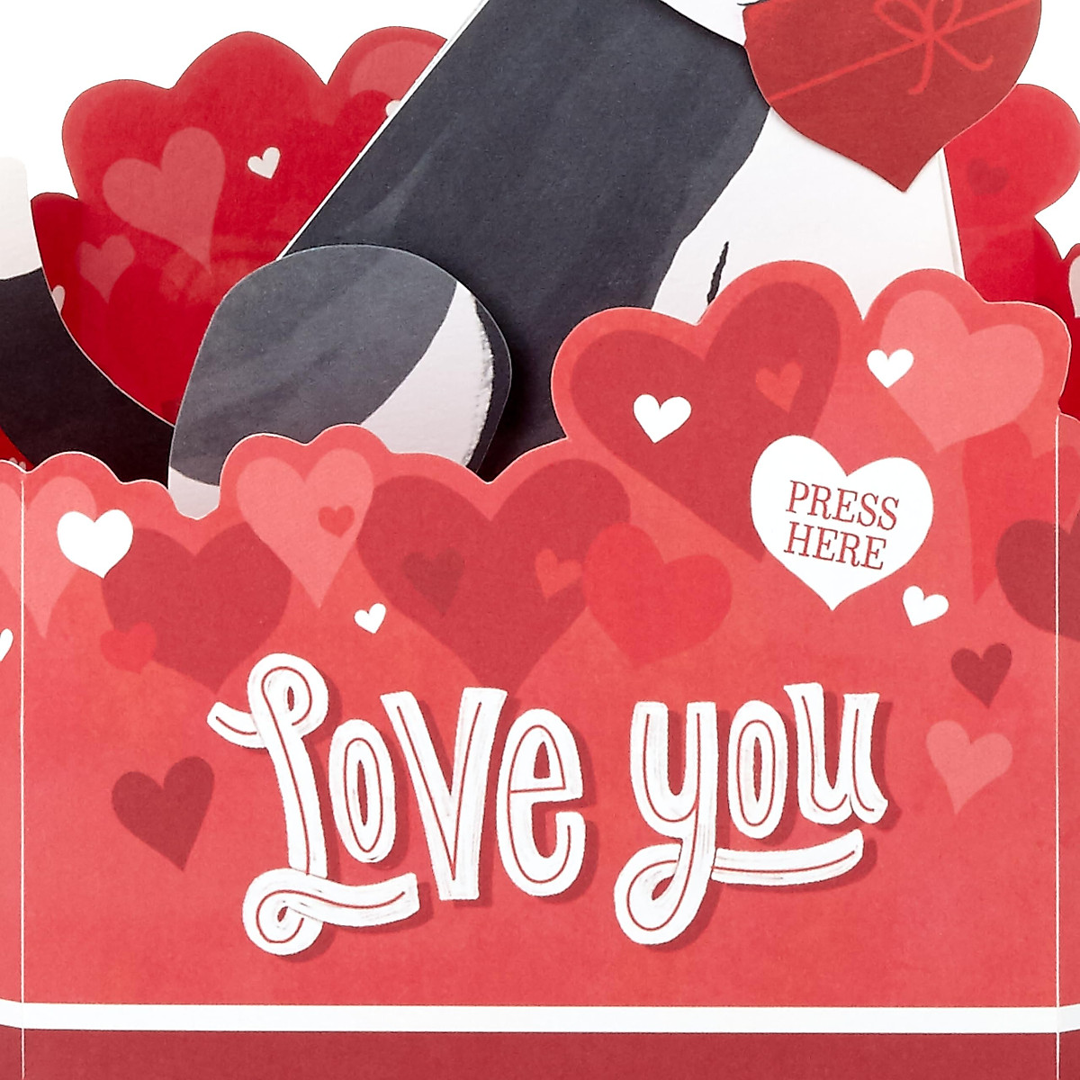 Hallmark Paper Wonder Pop Up Valentines Day Card with Sound and Motion (Dog)