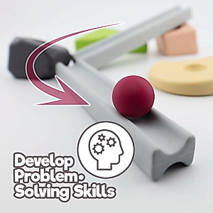 Taksa Toys Educational Building Blocks for Kids Ages 3 4 5 6 7+ Years Old, Reggio Emilia Stem Toys, Montessori Toys for Girls, Boys Unique Preschool Learning & Stacking Resources, Gift Pack 72 Pcs