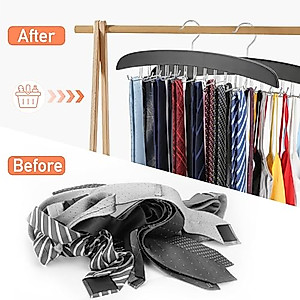 3 Packs Tank Top Hangers Space Saving, Tank Top Organizer Bra Hangers for Closet with 72 Foldable Metal Hooks, Wooden Tie Storage Hanger Racks for Camisoles, Bras, Belts, Scarfs(Black)
