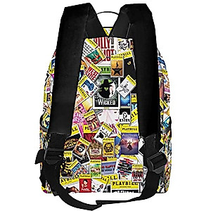 Large Capacity School Bags Broadway Musicals Collage Backpack College Computer Bag Daypacks