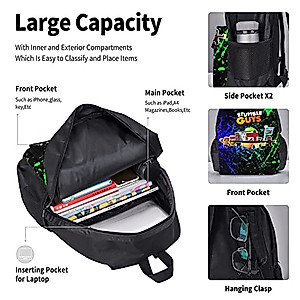 Stumble Guys Backpack Bookbag School Backpacks With Lunch Bag Box And Pencil Case 3 in ONE For Boys Girl