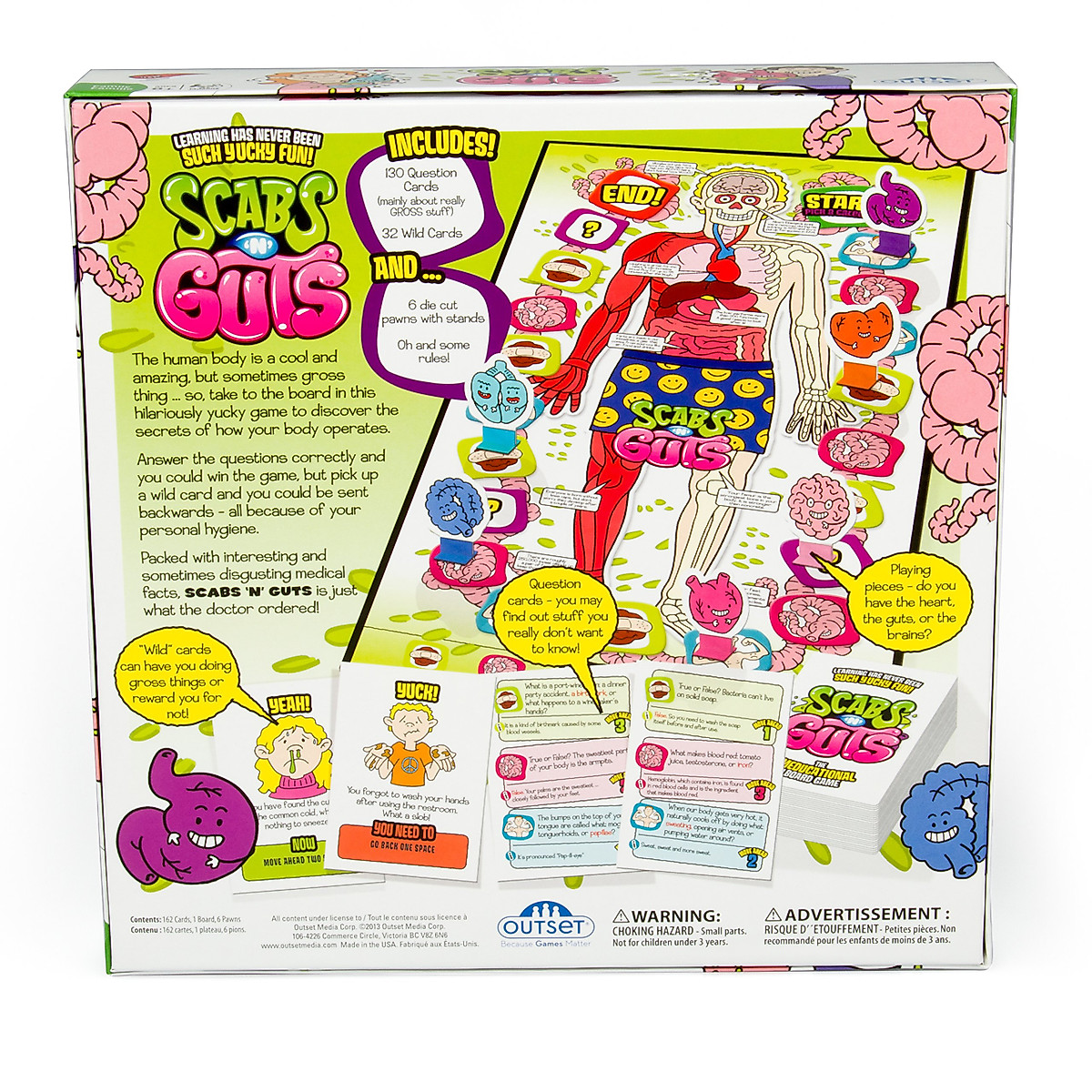 Educational Medical Board Game - Scabs and Guts - The Medicational Board Game