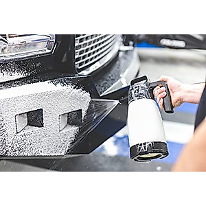 Goizper Group iK Sprayers - Foam Pro 2+ (Plus) Sprayer - Pump Spray Foamer with Schrader Valve - Professional Car Wash & Detailing, Dry/Wet Foam, Pressure Release Safety Valve, PVC Hoses (1.25 Liters)
