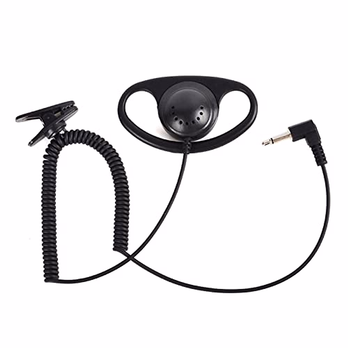 TWAYRDIO 3.5mm Listen Receive Only Radio Earpiece for Two Way Radios, D-Shape Walkie Talkie Headset Compatible with Motorola Hytera Kenwood Radio Speaker Mics Jacks
