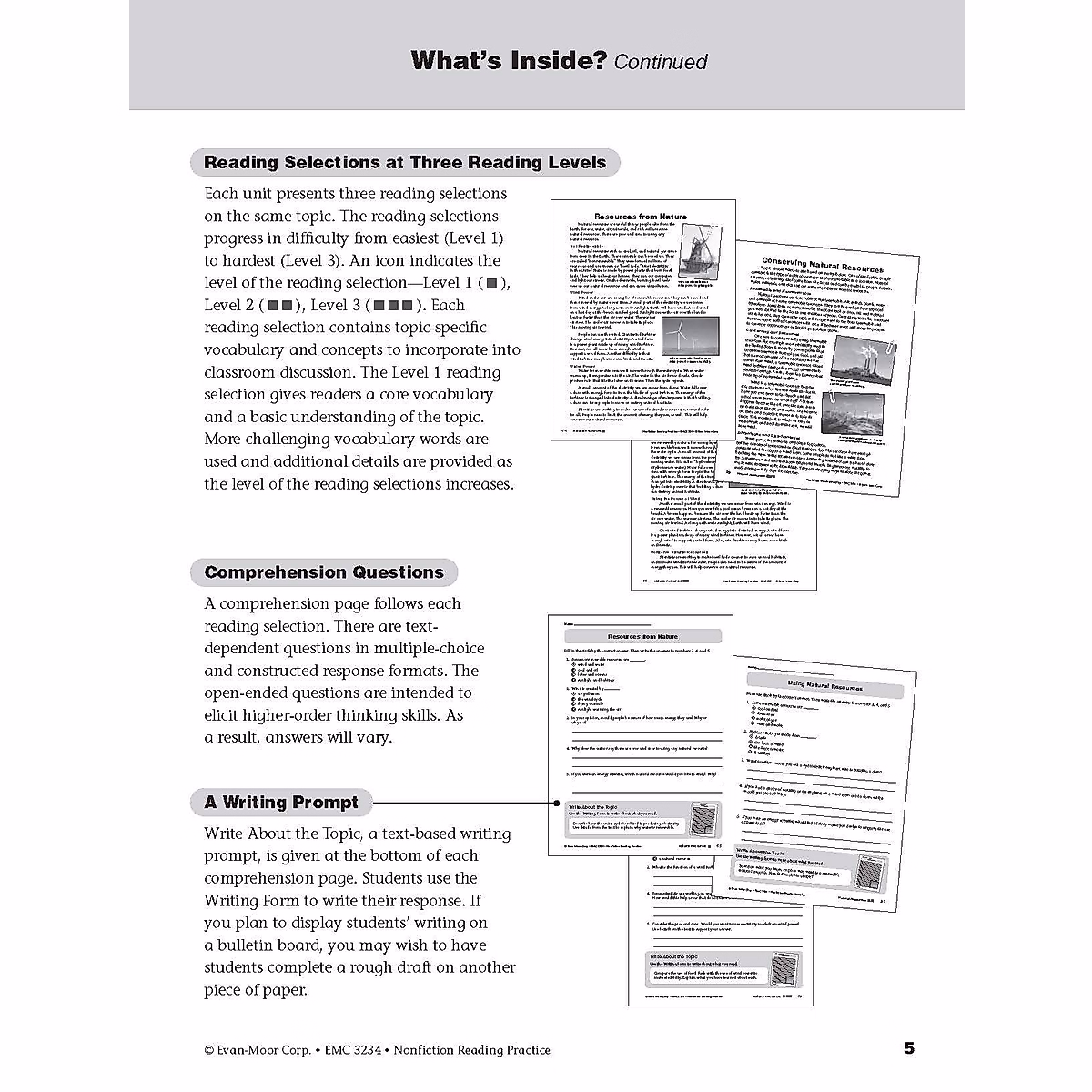Evan-Moor Non-Fiction Reading Practice, Grade 4