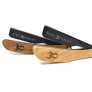 Professional Straight Razor for Men, Barber Straight Edge Razor Kit with 10 Double- Edge Straight Razor Blades, Straight Razor Shaving Kit Stainless Steel