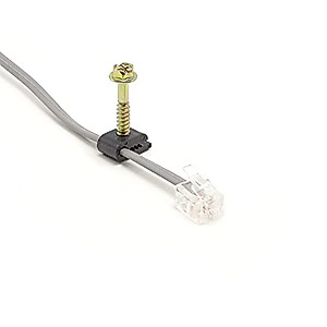 THE CIMPLE CO - Mini Wire Cable Clips, Electrical Wire Cable Clip, 1/10 in (3 mm) Screw Clip and Fastener, Black (100 Pieces per Bag)