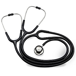 Ever Ready First Aid Deluxe Dual-Head Teaching Stethoscope for Medical Training, Nursing Students and Teachers – Black