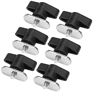 Lixada 6 Sets Kayak Screws Nuts Hardware for Rail Canoe Kayak Track Mounting System Fishing Boat Accessories