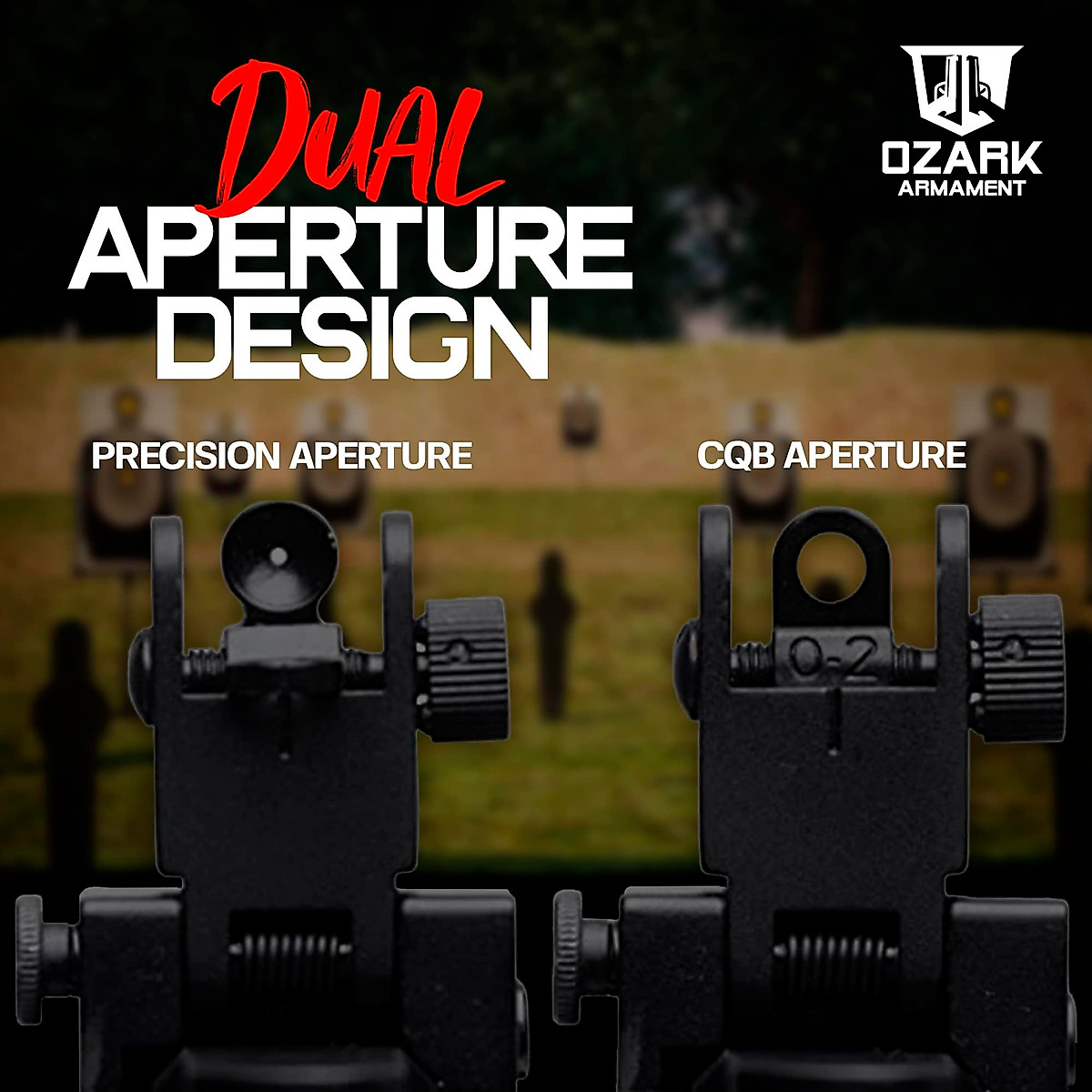 45 Degree Offset Iron Sights Canted Sights 45 Degree Iron Sights Works for Right & Left Hand Offset Iron Sights 45 Degree Backup Iron Sights Picatinny Rifle Fixed Iron Sight Front & Rear Rifle Sights