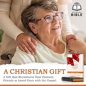 Talking Bible - Electronic Holy Bible Audio Player in English for Seniors, Kids and The Blind, Battery Powered, ESV (English Standard Version), Black