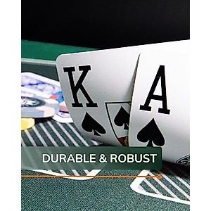 Bullets Playing Cards – Two Decks of Poker Cards – Waterproof Plastic – Easy to Read & Great Feel - Jumbo Index & Two Pips – Including Cut-Card - Professional Playing Cards for Texas Holdem Poker