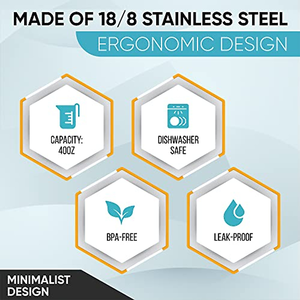 HELCIUM Travel Quencher Tumbler with Lid and Straw – Practical Tumbler with Handle for Water, Coffee, Tea, Juice –Hot and Cold 40oz Tumbler with Handle –Insulated Stainless Steel Tumblers