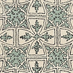 SAFAVIEH Chatham Collection Accent Rug - 4' x 6', Light Blue & Ivory, Handmade Wool, Ideal for High Traffic Areas in Entryway, Living Room, Bedroom (CHT716A)