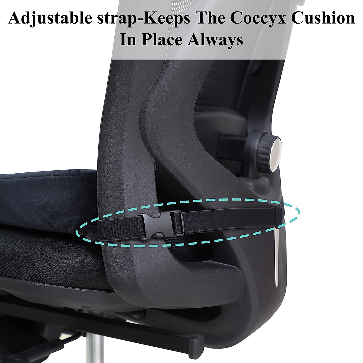 Upgraded Coccyx Cushion for Tailbone Pain-Longer 10 Inch U-Cutout,Memory Foam Seat Cushion for Tailbone Pain Relief,Suitable for Office Chair,Car Seat,Computer Desk Sciatica & Back Pain Relief Pad