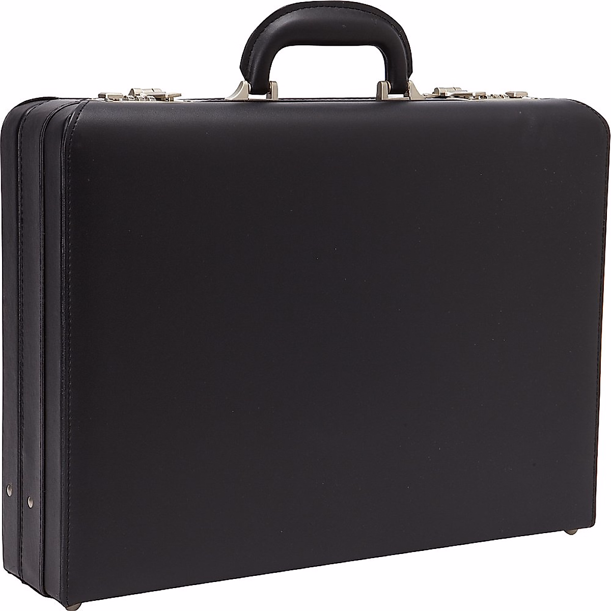 Heritage Travelware Vinyl Single Compartment 17.3” Laptop Case with Secure Combination Lock Briefcase, Black, One Size