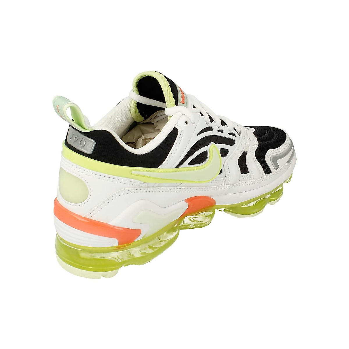 Nike Womens Air Vapormax EVO Running Trainers DC9222 Sneakers Shoes (UK 5.5 US 8 EU 39, White Lime ice Black 101)