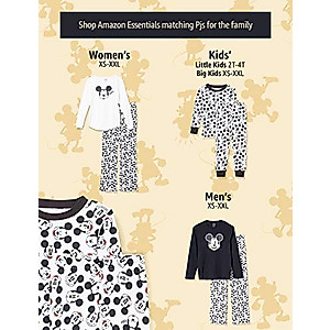Amazon Essentials Disney | Marvel | Star Wars Boys' Snug-Fit Cotton Pajama Sleepwear Sets, Mickey Vibes, 5