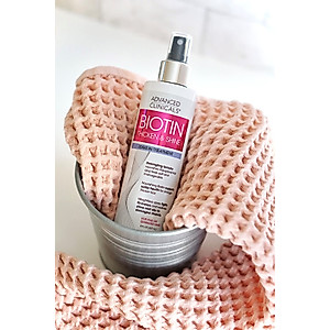 Advanced Clinicals Hair Spray Thicken & Shine Leave In Treatment, Nourishing Detangling Formula for Fine, Damaged, or Frizz Prone Hair, Supports Scalp Health for Strong Thick Hair, 8 Fl Oz