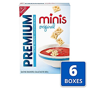 Premium Original Mini Saltine Crackers, 6 - 11 oz Boxes