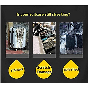 Joyden DUXAA Luggage Protector Suitcase Cover Clear PVC Suitcase Cover Protectors Luggage Cover Waterproof for Wheeled Suitcase Fits Most 20" 22" 24" 26" 28" 30" (28 In)