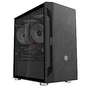 SilverStone Technology FARA H1M Tempered Glass, Black, Mid-Tower Micro-ATX Case with Mini-DTX and Mini-ITX Support, SST-FAH1MB-G