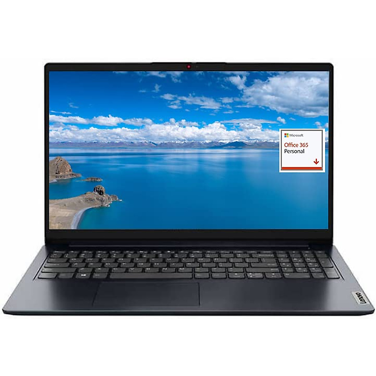 Lenovo IdeaPad 1 15.6" FHD Laptop Newest, Intel Pentium Silver N6000, 12GB RAM, 256GB PCIe SSD+128GB eMMC, 1 Year Microsoft Office 365, Webcam, Type-C, SD Card Reader, Wi-Fi 6, Windows 11