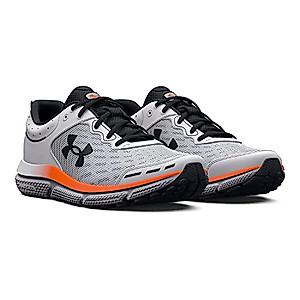 Under Armour Men's Charged Assert 10 Running Shoe, (101) White/White/Black, 10.5