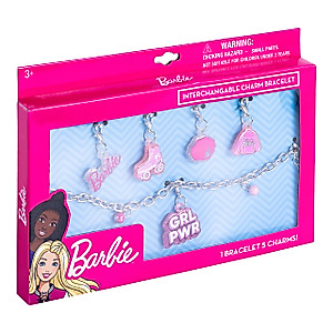 LUV HER Barbie Girls Add A Charm Box Set with 1 charm bracelet & 5 interchangeable charms - Ages 3+