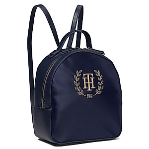 Tommy Hilfiger Lana Mini Dome Backpack Satin PVC Crest Tommy Navy One Size