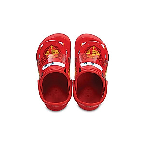 Crocs Kids' funlab Cars K Clog, Flame, 12 M US Little Kid