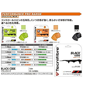 Tecnifibre Black Code Tennis String Set (17)
