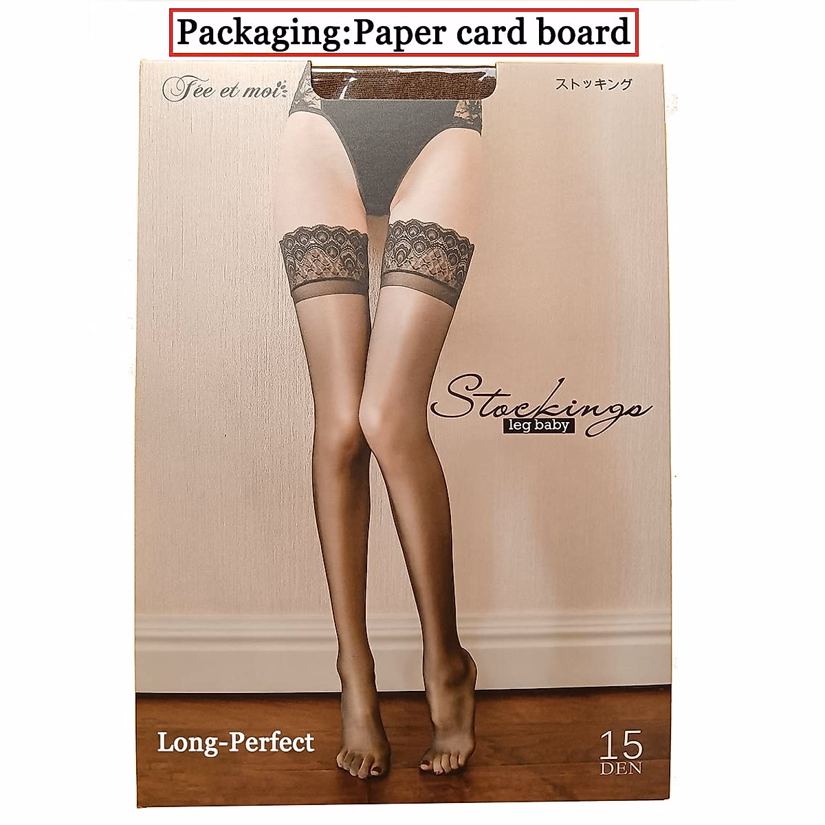 Long-Perfect 3 Pairs Ultra Shiny Lace Top Thigh High Silk Stockings Shimmery Glossy Sheer Antiskid Silicone Tights (Brown)