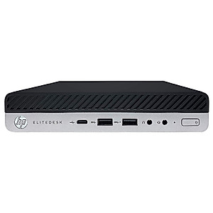 HP EliteDesk 800 G4 Mini Desktop Computer - 2.1 GHz Intel Core i5-8500T Six-Core - 128GB SSD - 8GB - Windows 10 pro (Renewed)