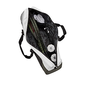 Wilson Ladies' Tennis Racket Bag, For up to 4 Rackets, Polyester, Cream Colour