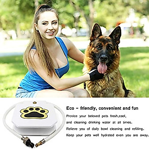 MATOP Dog Water Fountain Pet Waterer - Upgraded Outdoor Step-On Dog Water Dispenser Automatic Dog Waterer with 40" Hose for Dog Drinking Clean Fresh Cold Water Dog Fountain Outdoor Dog Water Toy