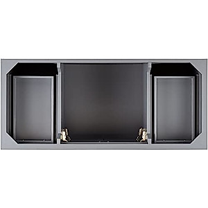 Signature Hardware 953527-48-UM-8 Quen 48" Free Standing Single Vanity Set with Wood Cabinet, Vanity Top and Oval Undermount Vitreous China Sink - 8" Faucet Holes