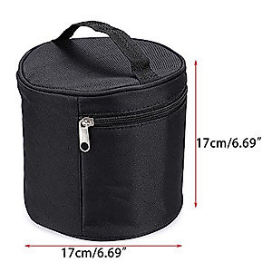 BTSKY Multifunction Marker Case - Zippered Canvas Pen Bag Pencil Case Stationary Storage for 80 Markers, Black (NO Compartments Inside)