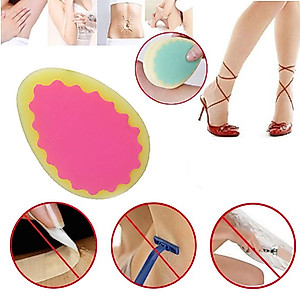 Meidexian888 Magic Depilation Sponge, 1pcs Magic Painless Hair Removal Depilation Sponge Pad Remove Hair Remover