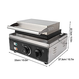 Doughnut Machine, 5 Holes Double Sided Heating Doughnut Machine Stainless Steel Commercial Waffle Donut Machine for Restaurant Bakery Snack Bar Street Vendor Home (US Plug 110V 110V)