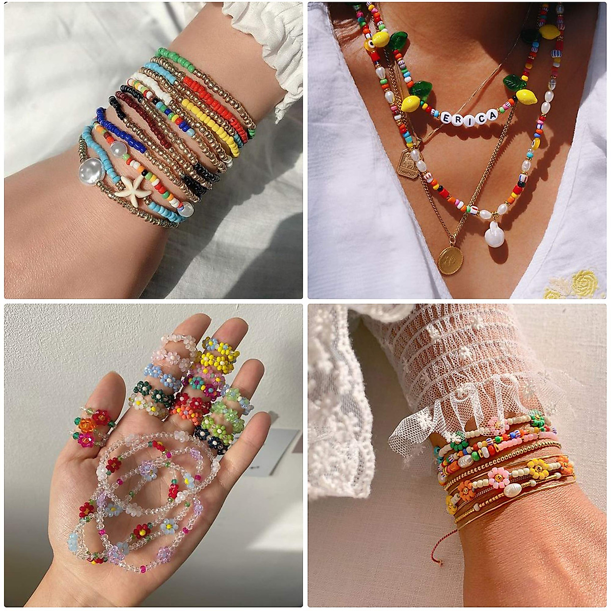 GREENTIME 22800pcs Glass Seed Beads for Jewelry Making Kit, Small Craft Beads 11/0 Waist Beads for DIY Bracelet Necklaces Crafting Jewelry Making Supplies (24 Colors)