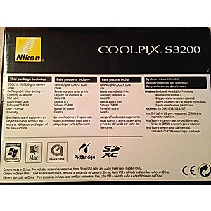 Nikon Coolpix S3200 16.0 Mp 6X Wide Optical Zoom Digital Camera (Silver)