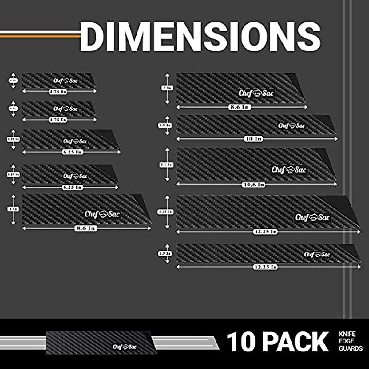 Chef Sac Traveller Backpack with 10-Pack Knife Guards Included