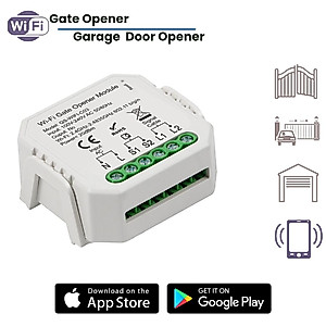 Selindus Alpha WiFi (Wi-Fi) Smart Garage Door & Gate Opener | Wireless Remote + iOS/Android App | Alexa, Google Home & Assistant | Works with Existing Garage & Gate Openers | No Hub Required