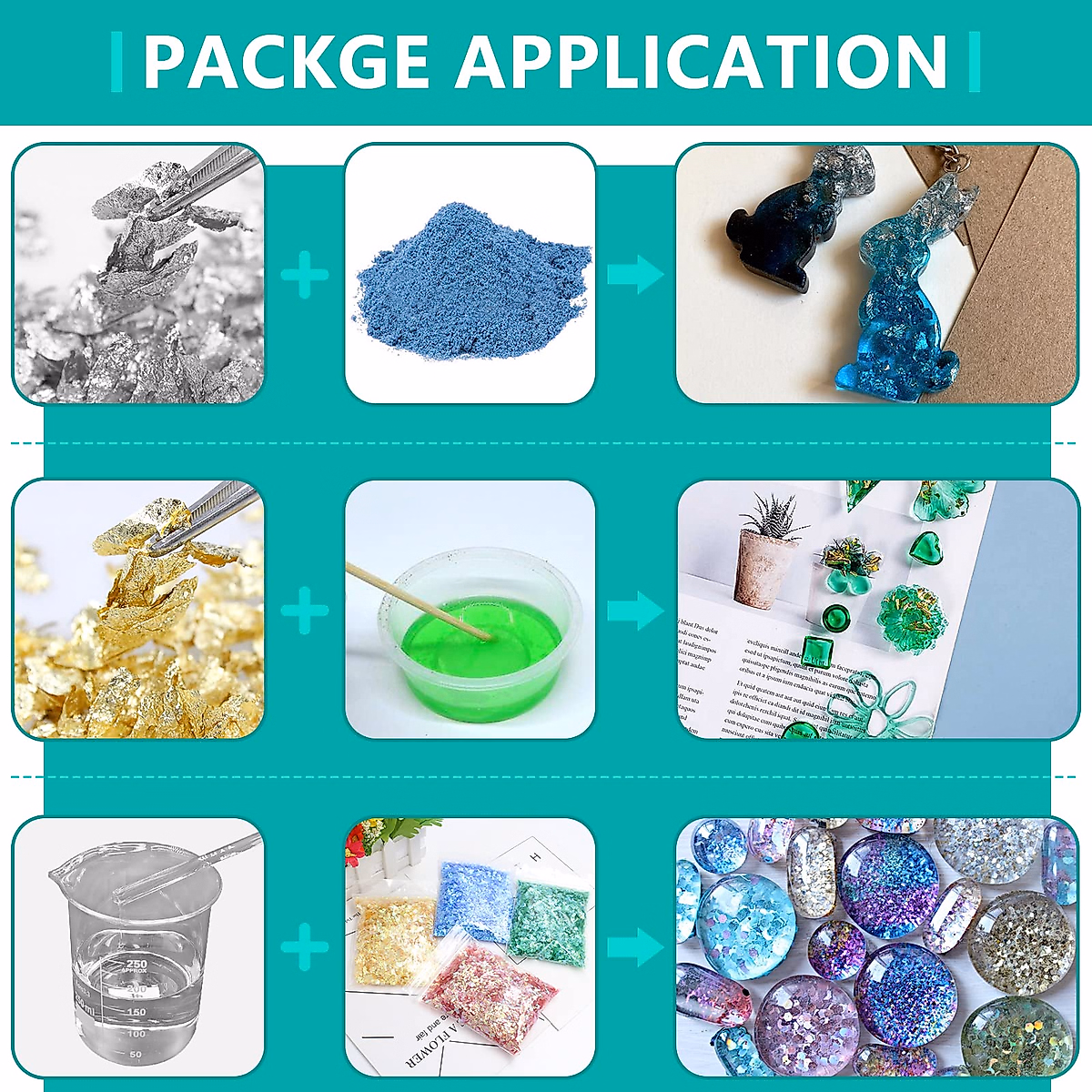 JDiction New UV Resin Kit with Light, Crystal Clear Hard Resin Sunlight Curing UV Resin Beginner Kit for Jewelry, Doming, Coating, and Casting, DIY Craft