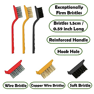 Betanull 8 Pcs Hard Bristle Crevice Cleaning Brush, Gap Clening Brush, Hard Bristle Crevice Cleaner Brush, Thin Hard Bristle Brush for Cleaning, Thin Crevice Brush, Crevice Cleaning Tool, Gap Brush