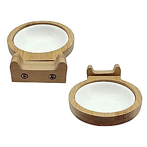 Hamster Food Bowl Ceramic Water Bowl Hanging Crates Mini Pet Bowl for Hamster Mice Bird Guinea Pig and Other Small Animals（2 Pack）