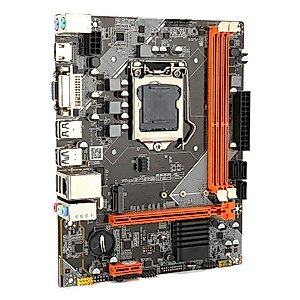 Desktop Computer Motherboard, DDR3 1066/1333/1600MHz LGA 1155 PC Main Board Support NVME+NGFF Dual Mode Hard Disk+SATA, 6‑Channel Sound Card