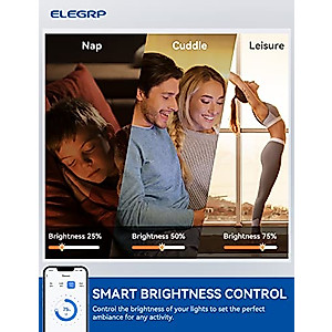 ELEGRP Smart Dimmer Light Switch DPR30, 2.4GHz Wi-Fi Dimmer Switch Compatible with Alexa and Google Assistant, Single Pole/3 Way, Needs Neutral Wire, No Hub Required, UL&FCC Listed, White, 1 Pack