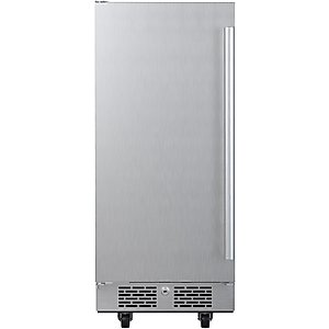 Avallon AFR152SSODLH 15 Inch Wide 3.3 Cu. Ft. Outdoor Compact Refrigerator with LED Lighting and Left Swing Door